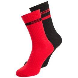 Socken HUGO UNDERWEAR "2Pack QS GIFT TAPE", Herren, Gr. 40-46, open miscellaneous 960, Baumwollmischung, normal, Socken