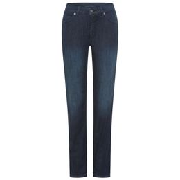 Slim-fit-Jeans MAC "MELANIE", Damen, Gr. 34, Länge 30, basic used wash, Denim/Jeans, Obermaterial: 90% Baumwolle, 8% Polyester, 2% Elasthan, unifarben, slim fit lang, Jeans, mit Stretch, in 4-Pocket-Form