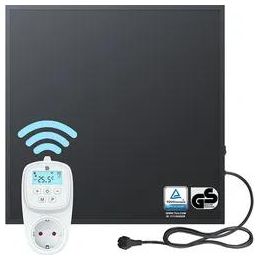Bringer® Infrarotheizung - 300 (BRIH300) / BRTW: Smart Thermostat und App / Schwarz