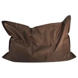 Sitzsack Kinzler "Meso", braun (dunkelbraun), B:100cm H:10cm, Polyester, Sitzsäcke, Uni Farben, Outdoor geeignet, ideal im Wohnzimmer & Kinderzimmer