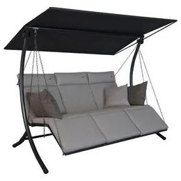 Hollywoodschaukel "Swing Smart sand", beige, B:210 H:160 T:145, Obermaterial: 100% Polyester, Angerer FREIZEITMÖBEL, Hollywoodschaukeln, wetterfest