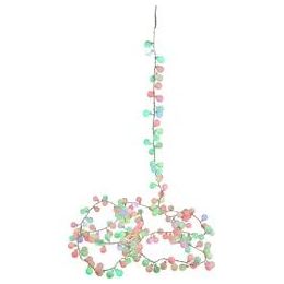 AM Design LED-Lichterkette "Kugel", bunt (bunt, grün, rot, blau, gelb), Kabellänge 5m x Gesamtlänge 8m, Lichterketten
