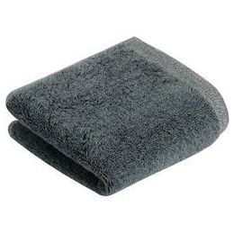 Gästehandtücher Bugatti "Prato", grau (flanell), B:30cm L:50cm, Walkfrottier, Obermaterial: 100% Baumwolle, Handtücher, Uni Farben, mit melierter Optik im Saum