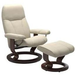 Relaxsessel stressless "Consul", beige (cream batick), B:85cm H:100cm T:77cm, Leder BATICK: BATICK ist ein leicht korrigiertes, durchgefärbtes und genarbtes Möbelleder, bei dem die meisten Unebenheiten und Spuren in der Regel entfernt wurden.;Leder PALOMA: PALOMA ist ein durchgefärbtes Semianilin-Möbelleder mit natürlicher Narbung.;ROHLEDER Stoff Q2 FARON: Ein fester zuverlässiger Bouclé mit einem