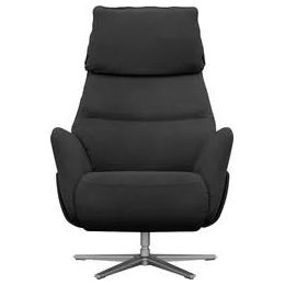 Relaxsessel Alina "Thimo", schwarz (schwarz xbo 10), B:84cm H:114cm T:88cm, Struktur fein XBO (100% Polyester), Sessel, in Größe M, Liegefläche 180cm, verstellbar, optional mit Aufstehhilfe