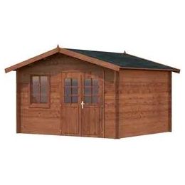 Gartenhaus Palmako "Valentine", braun, ohne Dacheindeckung, Gartenhäuser, 11 qm