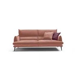2,5-Sitzer Egoitaliano "FUNNY, hochwertiges und aktuelles Design, bequeme Rückenlehne", orange (pfirsichfarben), B:210cm H:90cm T:95cm, 100% Polyester, Sofas, toller Sitzkomfort