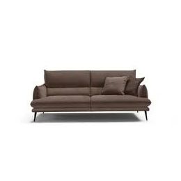 2,5-Sitzer Egoitaliano "FUNNY, hochwertiges und aktuelles Design, bequeme Rückenlehne", braun, B:210cm H:90cm T:95cm, 100% Polyester, Sofas, toller Sitzkomfort