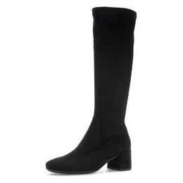 Stiefel Gabor "Milano", Damen, Gr. 41, XS-Schaft, schwarz, Textil, Veloursleder, Schuhe, Blockabsatz, Langschaftstiefel, Schafthöhe 42 cm