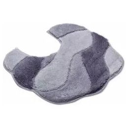 Badematte Grund "Carmen" Gr. 4, grau, H:24mm, Polyacryl, Badematten, Badematte mit rutschhemmenden Rücken