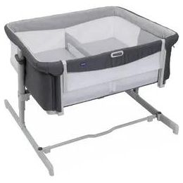 Beistellbett Chicco "Next2me Zwillinge", Baby, Gr. B/H/L: 98cm x 62cm, kein Härtegrad, grau (magnet grau), Polyester, Babybetten