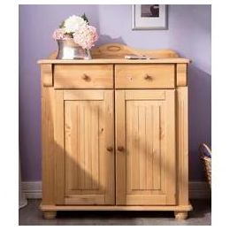 Kombikommode Home Affaire "Adele", beige (natur), B:92cm H:103cm T:40cm, Massivholz, Sideboards, aus massiver Kiefer, 92cm breit