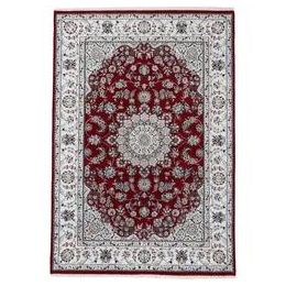 Orientteppich WOVEN ARTS "Nain, auch als Läufer", rot, B:90cm H:15mm L:160cm, Wolle, Teppiche, handgeknüpft, Wohnzimmer, reine Wolle