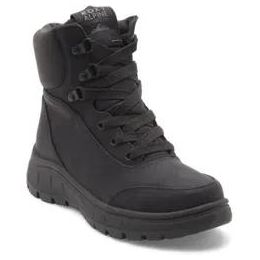 Schnürboots Roxy "KARMEL", Damen, Gr. 38, schwarz (anthrazit, schwarz), Synthetik, unifarben, Schuhe, Winterstiefel, Schnürstiefel, Winterschuhe, gefüttert