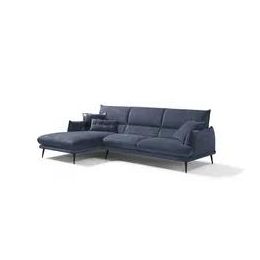 Ecksofa Egoitaliano "FUNNY, hochwertiges und aktuelles Design, bequeme Rückenlehne", blau, B:265cm H:90cm T:225cm, 100% Polyester, Sofas, hochwertiger Sitzkomfort, L-Form