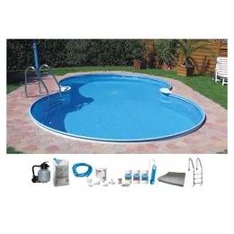 Achtformpool MY POOL BWT "SYDNEY 2", weiß, B:320cm H:120cm L:525cm, Schwimmbecken, für den Volleinbau inkl. umfangreichem Zubehör in versch. Größen