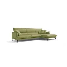 Ecksofa Egoitaliano "FUNNY, hochwertiges und aktuelles Design, bequeme Rückenlehne", grün (pistazie), B:265cm H:90cm T:225cm, Sofas, hochwertiger Sitzkomfort, L-Form
