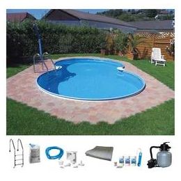 Achtformpool MY POOL BWT "SYDNEY 2", weiß, B:360cm H:120cm L:625cm, Schwimmbecken, für den Volleinbau inkl. umfangreichem Zubehör in versch. Größen