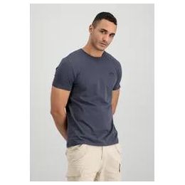 T-Shirt Alpha Industries "Backprint T-Shirt", Herren, Gr. S, schwarz (grauschwarz, schwarz), Obermaterial: 100% Baumwolle, Shirts