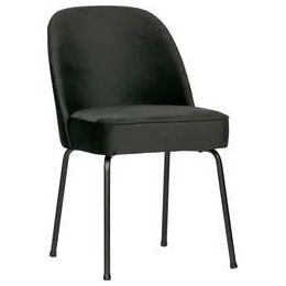 Esszimmerstuhl Woood "Stockholm", schwarz (schwarz, schwarz), B:50cm H:82,5cm T:57cm, Stühle, Polsterstuhl, 4-Fuß-Metallgestell, Breite 50 cm