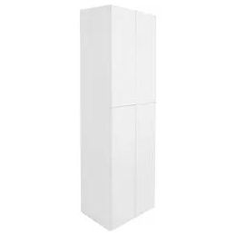 Aktenschrank Inosign "Jarvie", weiß, B:60cm H:180cm T:35cm, FSC-zertifizierter Holzwerkstoff, Schränke, Mehrzweckschrank, Push-to-open, 5 verstellbare Einlegeböden, 60x180 cm