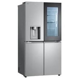 LG Multi Door "GMG961", Energieeffizienz: E (A-G), silber (metal sorbet), B:91,4cm H:179,2cm T:73,3cm, K&uuml;hlschr&auml;nke
