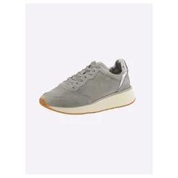 Sneaker Andrea Conti, Damen, Gr. 42, grau, Leder, Rindsleder, Veloursleder, Schuhe
