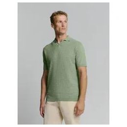 T-Shirt NO EXCESS "NO EXCESS Poloshirt mit kurzen Ärmeln", Herren, Gr. S, grün (gruen), 80% Baumwoll, 20% Polyamid, Shirts