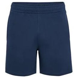 Shorts Hummel "HMLPULSE SWEAT SHORTS", Herren, Gr. XL, N-Gr, blau (marineblaus), Obermaterial: 60% Baumwolle, 40% Polyester, Hosen
