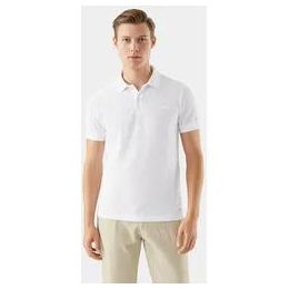 Poloshirt BOSS Green "Pio", Herren, Gr. XXL, weiß100, Jersey, Obermaterial: 100% Baumwolle, unifarben, regular fit normal, Rundhals, abgestepptes Bündchen, Shirts, mit Knöpfen, regular fit, toniges Logo