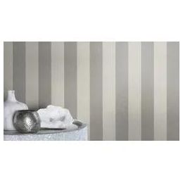 Vliestapete rasch "Vliestapete Perfecto VI 844009", grau, B:53m L:10,05m, Vlies, Tapeten, Blockstreifen