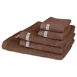 Handtuch Set Ross "Sinfonie", grau (taupe), 5 Stk., Frottier, Frottier, Obermaterial: 100% Baumwolle, Handtuch-Sets, beinhaltet Handt&uuml;cher, Badetuch und G&auml;stet&uuml;cher