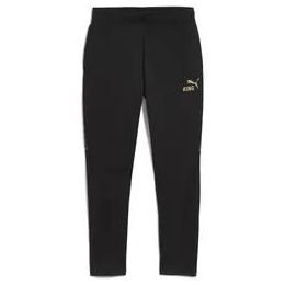 Sporthose Puma "KING Fußball-Trainingshose Winter Herren", Herren, Gr. S, Normalgrößen, schwarz gold, Obermaterial: 100% Polyester; Taschenfutter: 100% Polyester, unifarben, slim fit, Hosen
