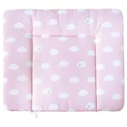 Wickelauflage Roba "Kleine Wolke, rosa", rosa (rosa, weiß), B:85 L:75, Baumwolle, Polyester, Wickelauflagen