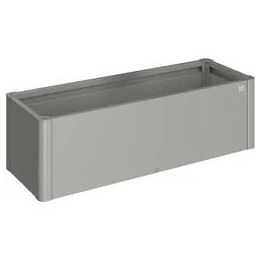 Hochbeet BioHort "BELVEDERE mini 1,5x0,5; verschiedene Farben", grau (quarzgrau, metallic), B:152cm H:45cm T:54,7cm, Stahl, Pflanzgefäße, 152x53x45 cm, extrem langlebig, aus Metall
