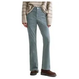 Marc O'Polo 5-Pocket-Hose MARC O'POLO "aus Organic Cotton Stretch", Damen, Gr. 31, Länge 30, slate blau, Obermaterial: 98% Baumwolle, 2% Leder, unifarben, ausgestellt normal, Hosen