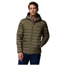 Daunenjacke Columbia "LAKE 22 II DOWN HOODED JACKET", Herren, Gr. S, stone grün, Steppware, Obermaterial: 100% Polyester. Wattierung: 100% Daunen, normal, eingefasste Kante, Jacken, Winterjacke Herren