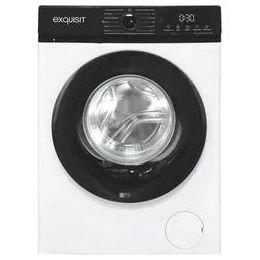 Exquisit Waschmaschine, Energieeffizienz: A (A-G), weiß, B:598cm H:850cm T:425cm, Waschmaschinen, 6 kg, 11 Programme, Restlaufzeitanzeige, Kindersicheruing