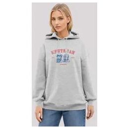 Kapuzenpullover F4NT4STIC "Oversized Shirt Knut & Jan Vintage Seemänner", Damen, Gr. XS, grau melange, Obermaterial: 80% Baumwolle, 20% Polyester, oversize, Pullover, Premium Qualität, Knut & Jan Hamburg