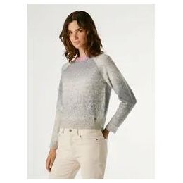Strickpullover Pepe Jeans "CHANTAL", Damen, Gr. L, marl grau, Strick, Obermaterial: 69% Baumwolle, 24% Polyacryl, 7% Wolle, mehrfarbig, Rundhals, Raglanärmel Strickbündchen, Pullover, mit Raglanärmeln