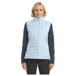 Funktionsweste Jack Wolfskin "ROUTEBURN PRO INS VEST W", Damen, Gr. L (42/44), blau (ice, blau), Oberstoff: 100% POLYESTER ; Kontrast:100% POLYESTER ; Futter:100% POLYESTER ; Füllung:100% POLYESTER, Westen
