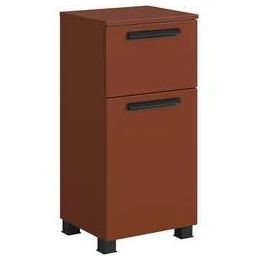 Unterschrank Welltime "SALVADA, Unterschrank 40 cm, gedämpfte Scharniere, Softclose", rot, B:40cm H:79cm T:35cm, MDF, Schränke, Rot, Front und Korpus aus hochwertigen MDF, Anti-Finger-Print