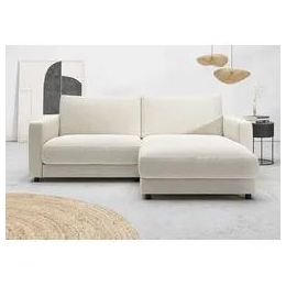 Ecksofa Home Affaire "Ecksofa Jiro, L-Form, große Sitztiefe, Breite 226 cm", nature, B:226cm H:85cm T:190cm, 100% Polyester, Sofas, lose Sitz- & Rückenkissen, weicher Polsteraufbau, komfortabel & modern