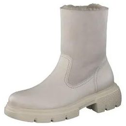 Stiefelette Paul Green "Paul Green Stiefelette Leder/Textil", Damen, Gr. 40,5, hellbeige, Leder, Textil, Schuhe