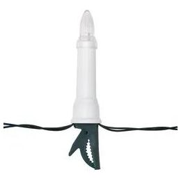IC WINTERWORLD LED-Christbaumkerzen, grün, Flammen 30 Stk., Kabellänge 1,5m x Gesamtlänge 17,4m, Lichterketten