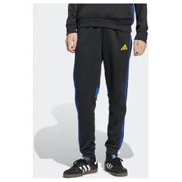Trainingshose Adidas PERFORMANCE "TIRO ES SW PT Y", Kinder, Gr. 140, N-Gr, schwarz, semi lucid blau, crew gelb, Obermaterial: 100% Polyester, Hosen