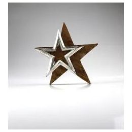 Christbaumschmuck AM Design "aus Aluminium, Ø: 16 cm", natur, Ø:16cm, Weihnachtsbaumschmuck, 4er Set