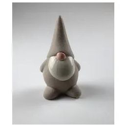 Dekofigur AM Design "Dekoobjekt aus Steingut", grau, B:8,3cm H:15,6cm, Steingut, Dekofiguren, 2er Set, BxH: 8,3x15,6 cm