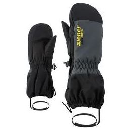 Fäustlinge Ziener "LEVI-Z AS glove mini", Kinder, Gr. 1,5, schwarz, Obermaterial: 100% Polyester; Innenhand: 100% Polyester; Futter: 100% Polyester; Wattierung: 100% Polyester (recycelt), Handschuhe