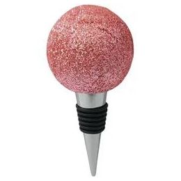 Flaschenverschluss AM Design "Kugel", rose, B:5cm H:8cm L:5cm, Polyresin, Flaschenverschlüsse, 3er Set, 5x9 cm